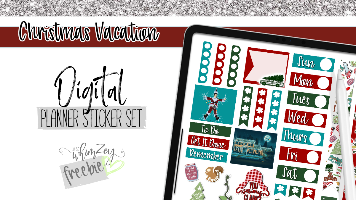 Christmas Vacation | Digital Planning Freebie – Oh So Whimzey | Digital ...